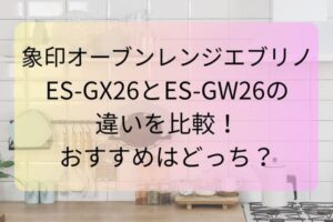 ES-GX26とES-GW26の違いを比較！象印オーブンレンジエブリノのおすすめはどっち？ - ひろこナビ